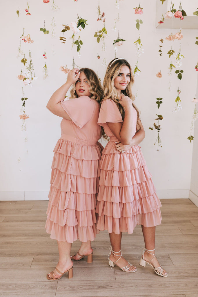 Forever With You Modest Dress in Ash Rose – A Closet Full of Dresses