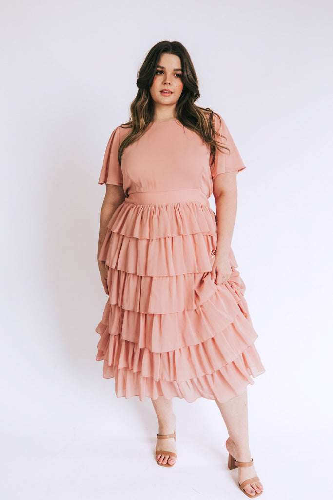 Forever With You Modest Dress in Ash Rose – A Closet Full of Dresses