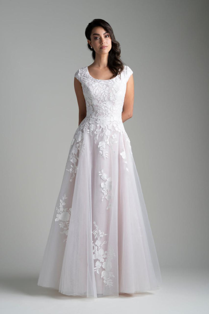 M754 Modest Wedding Dress – A Closet Full of Dresses