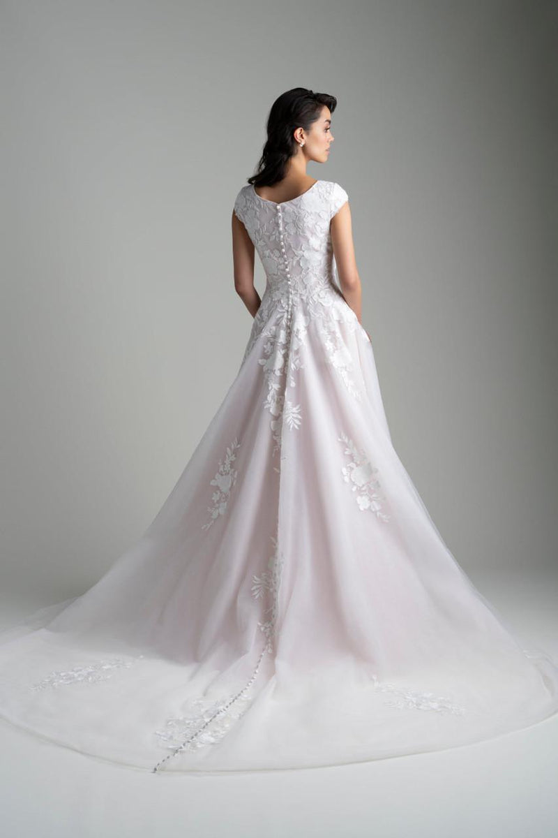 M754 Modest Wedding Dress – A Closet Full of Dresses